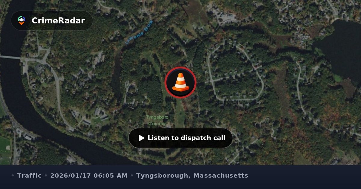 Vehicle in ditch near Butterfield Rd, Tyngsborough MA | CrimeRadar