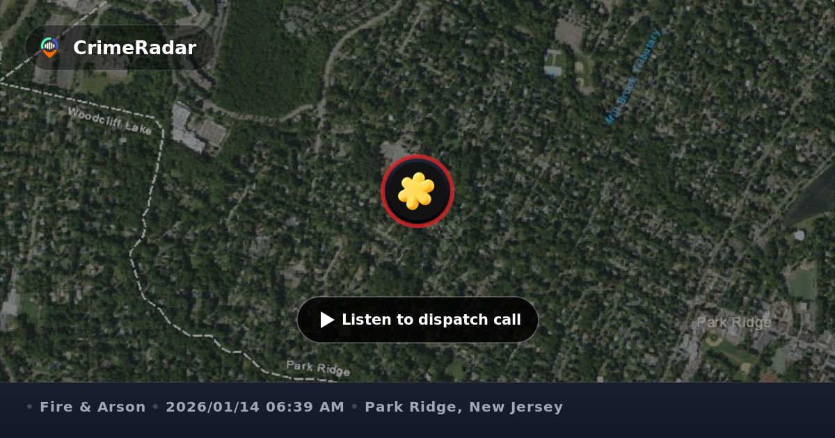 Possible kitchen fire near Spring Valley Rd in Park Ridge, Park Ridge ...