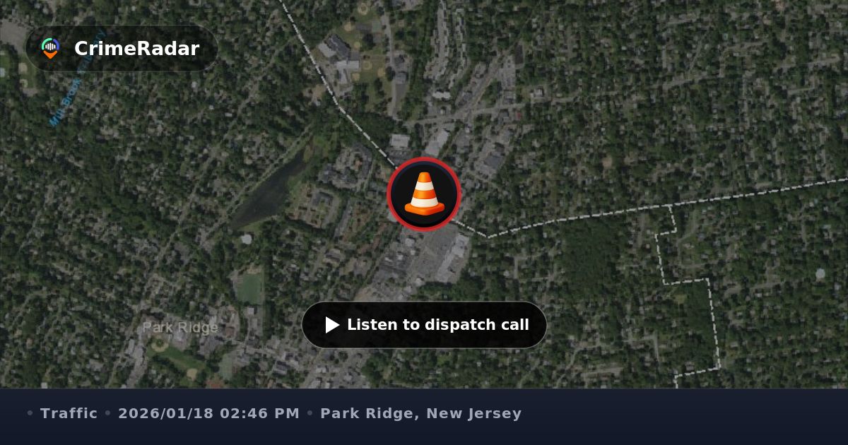 Possible vehicle crash near Ridge Diner, Park Ridge NJ | CrimeRadar