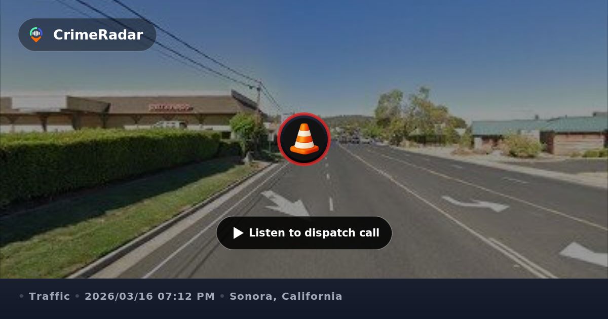 Two-car crash blocks Highway 108 at Upper Mono Way, Sonora CA | CrimeRadar