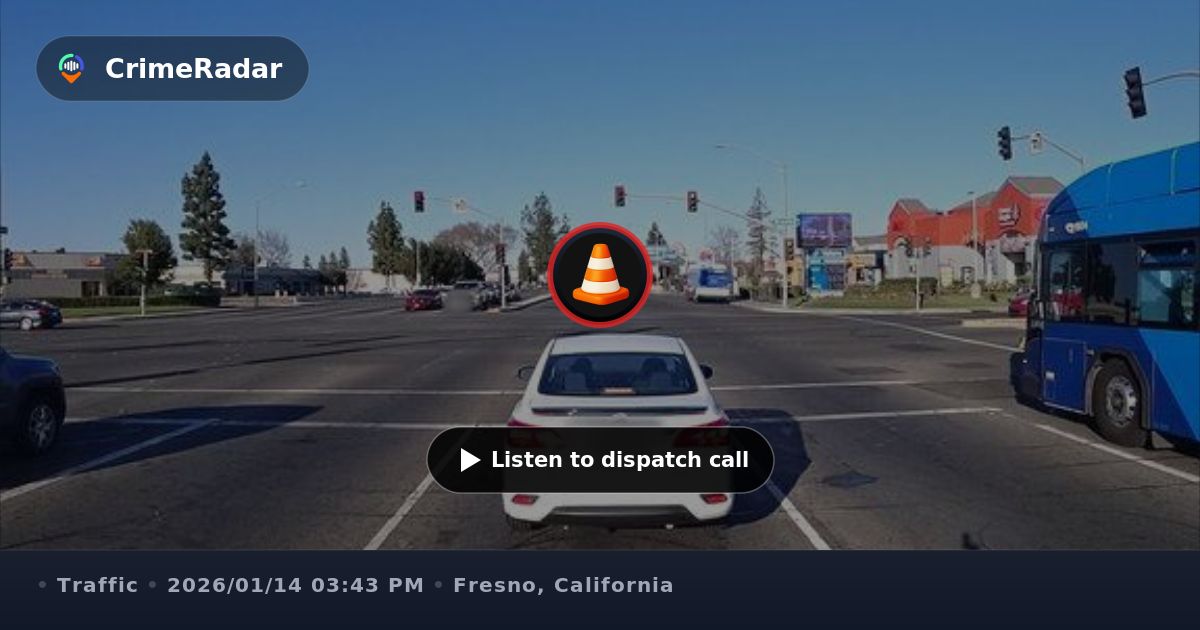 Traffic crash reported near Shaw and Brawley, Fresno CA | CrimeRadar