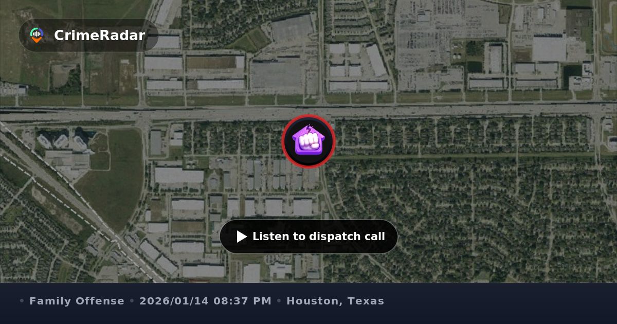 Possible domestic disturbance near Rock Vine Dr, Houston TX | CrimeRadar