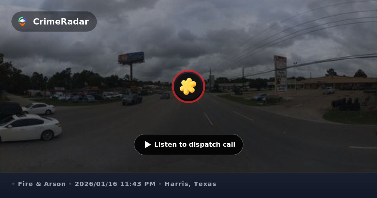 Vehicle fire with entrapment near Jones Rd, Harris County TX | CrimeRadar