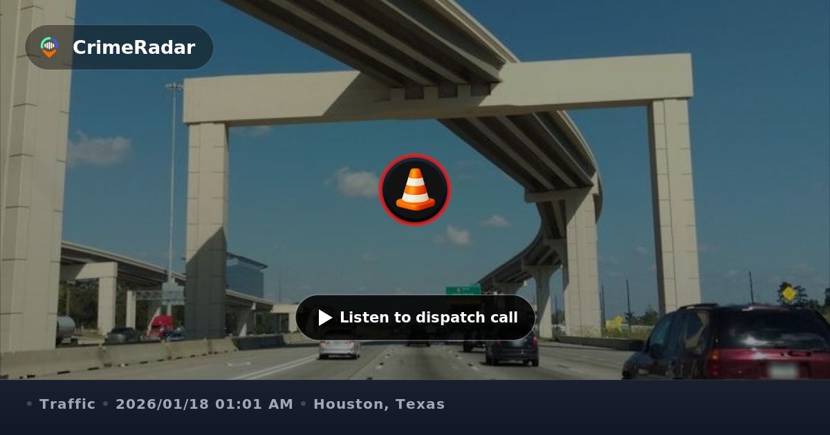 Traffic stop on I-45 North near Tidwell Road, Houston TX | CrimeRadar