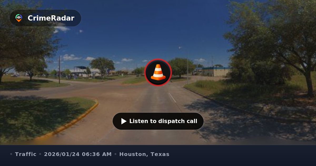 Possible traffic stop near Jones Rd gas station, Houston TX | CrimeRadar