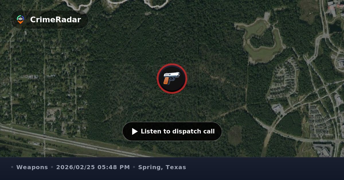 Teen shooting BB gun in park on Acorn Run, Spring TX | CrimeRadar