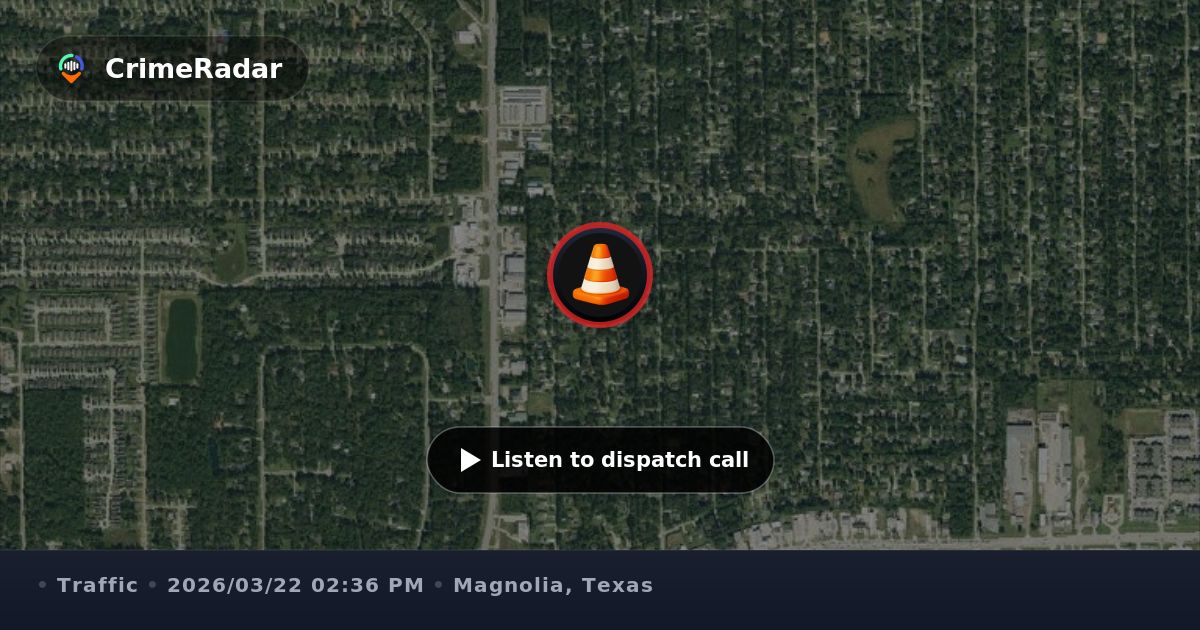 Two-car crash on FM 1488 with no injuries, Magnolia TX | CrimeRadar