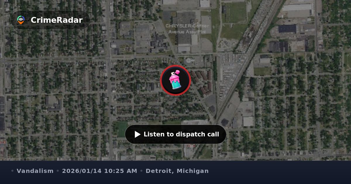Destruction of property reported near 7 Mile, Detroit MI | CrimeRadar