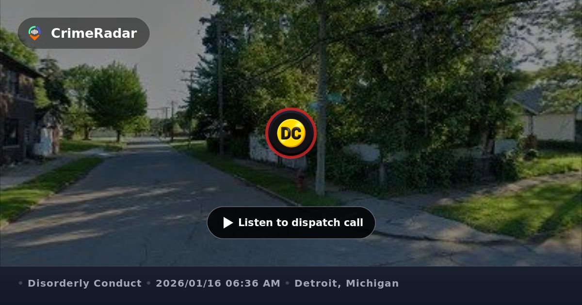 Person refusing to leave restaurant on McDonald St, Detroit MI | CrimeRadar