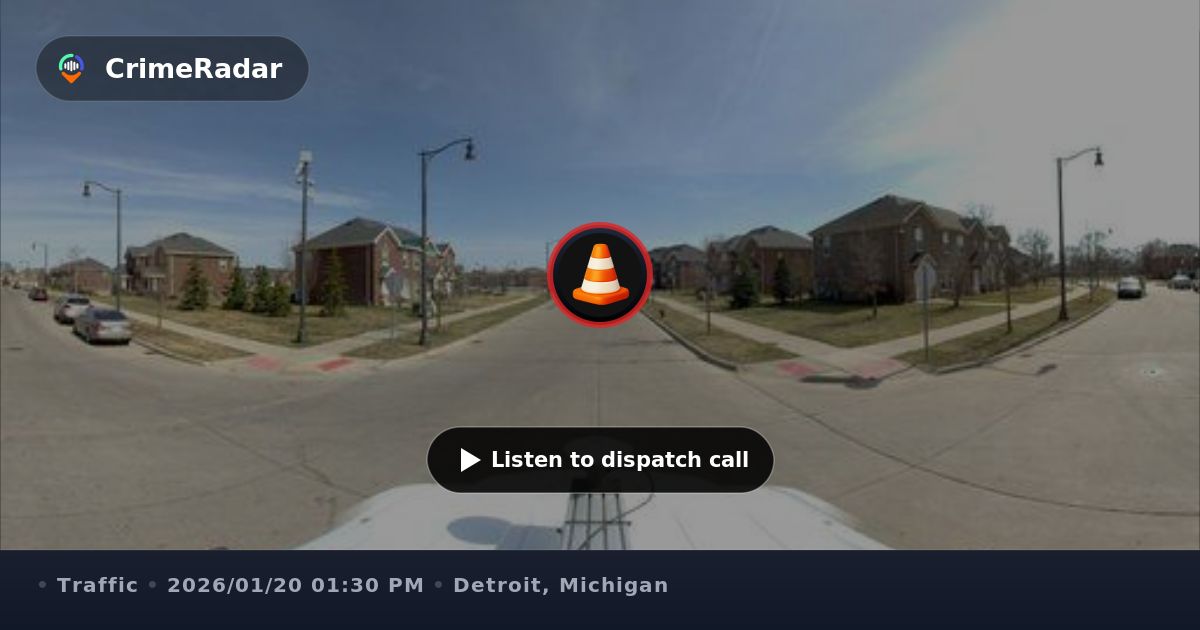 Traffic stop near Six Mile and Caldwell, Detroit MI | CrimeRadar