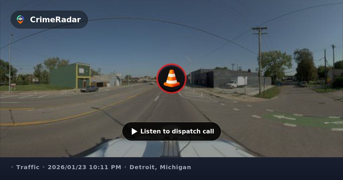 Traffic stop near Michigan Ave and 29th St, Detroit MI | CrimeRadar