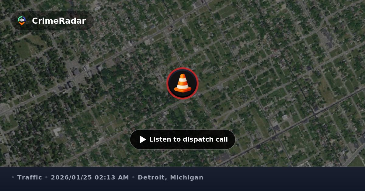 Traffic accident near Van Dyke in Detroit, Detroit MI | CrimeRadar