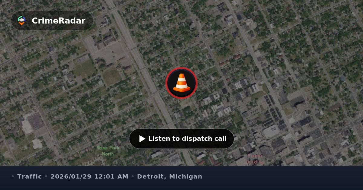 Traffic stop near German Memorial, Detroit MI | CrimeRadar