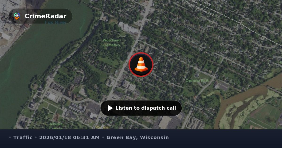 Traffic stop near St. Joseph and Webster, Green Bay WI | CrimeRadar