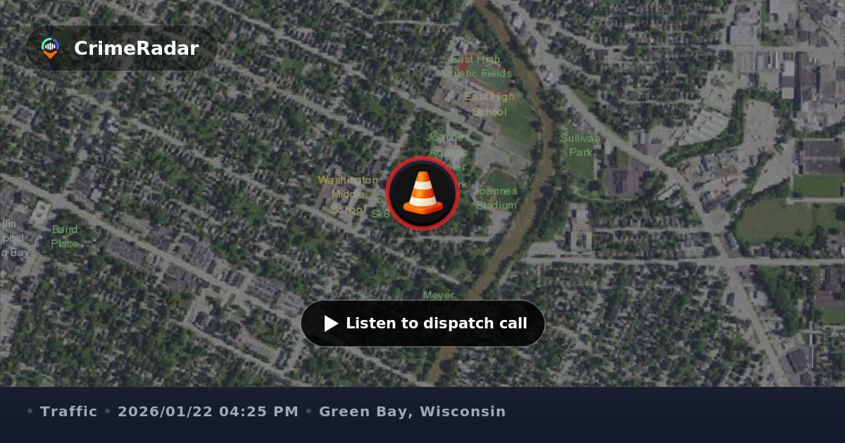 Traffic stop near Mason and Hartung St, Green Bay WI | CrimeRadar