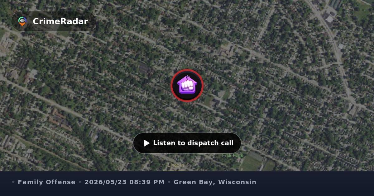 Physical disturbance between children near Caroline St in Green Bay ...