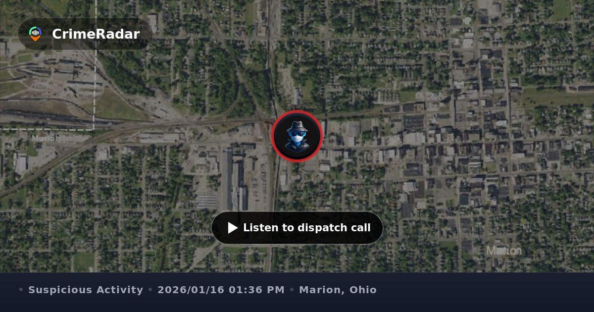 Apparent suspicious activity at gas station, Marion OH | CrimeRadar