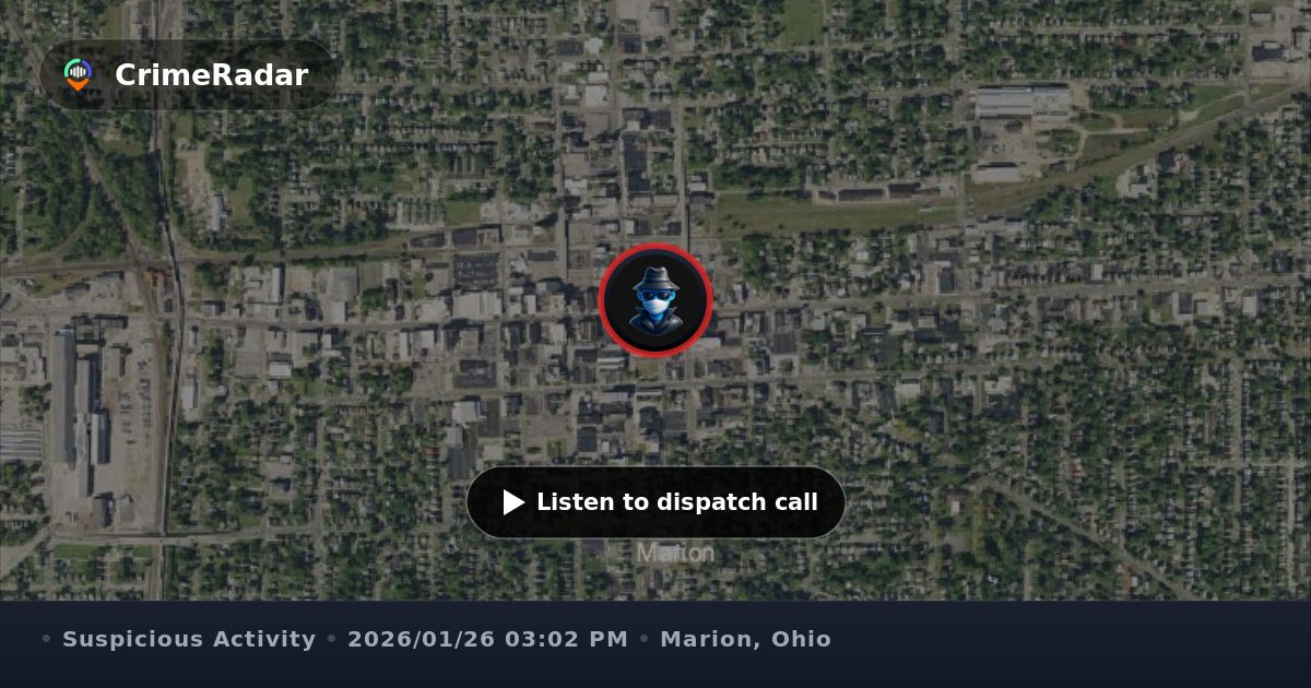Officers check on 911 hang-up near South Prospect, Marion OH | CrimeRadar