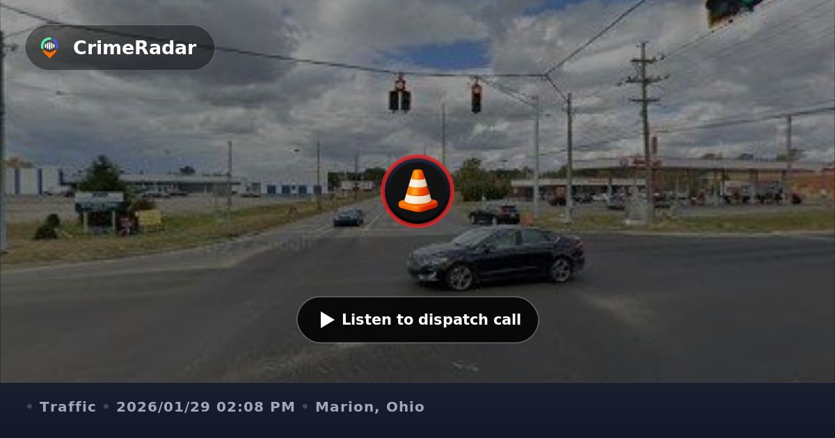 Two-vehicle crash reported near Barks Rd E, Marion OH | CrimeRadar