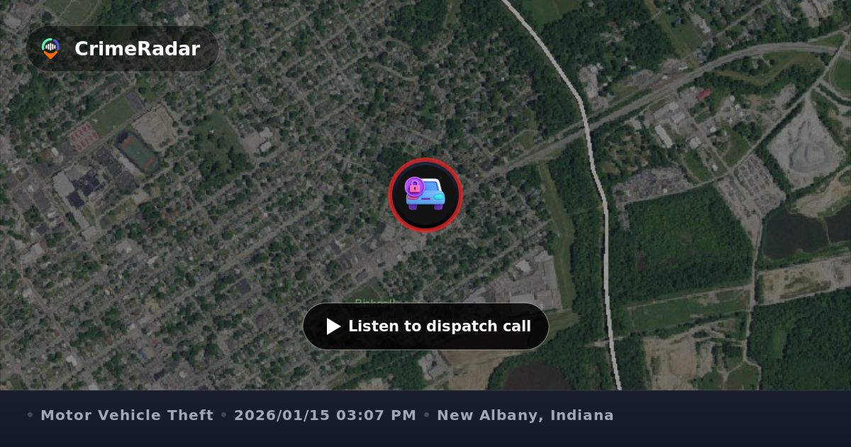 Possible vehicle theft near Riverside Dr, New Albany IN | CrimeRadar