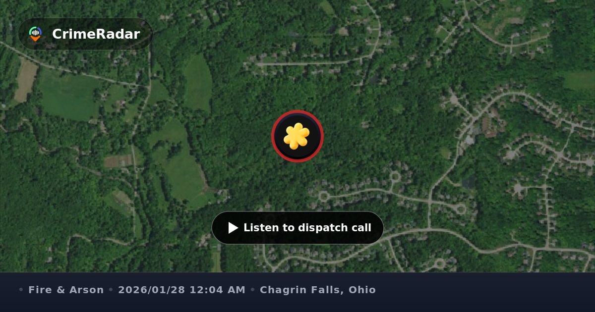 Fire crews check possible CO alarm on Bainbrook Dr, Chagrin Falls OH ...