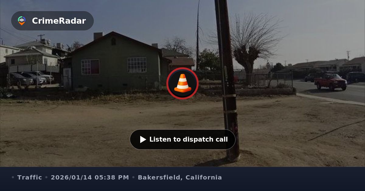 Traffic stop near Haley and Flower streets, Bakersfield CA | CrimeRadar