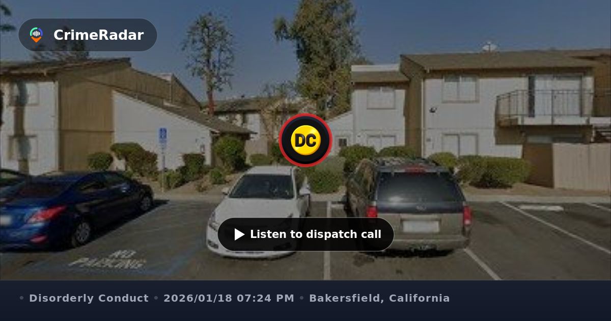 Possible disturbance near Ming Ave, Bakersfield CA | CrimeRadar