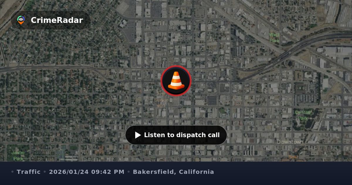 Vehicle crashes into tree at Chester and Truxtun, Bakersfield CA ...