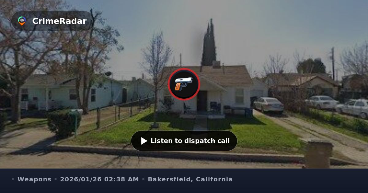Officers respond to weapon threat near Harding Ave, Bakersfield CA ...