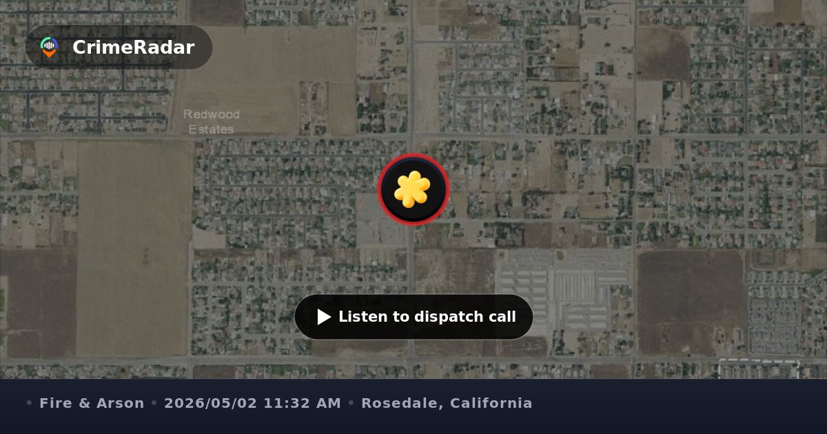 Vehicle crash sparks small brush fire near Welch Dr, Rosedale CA ...
