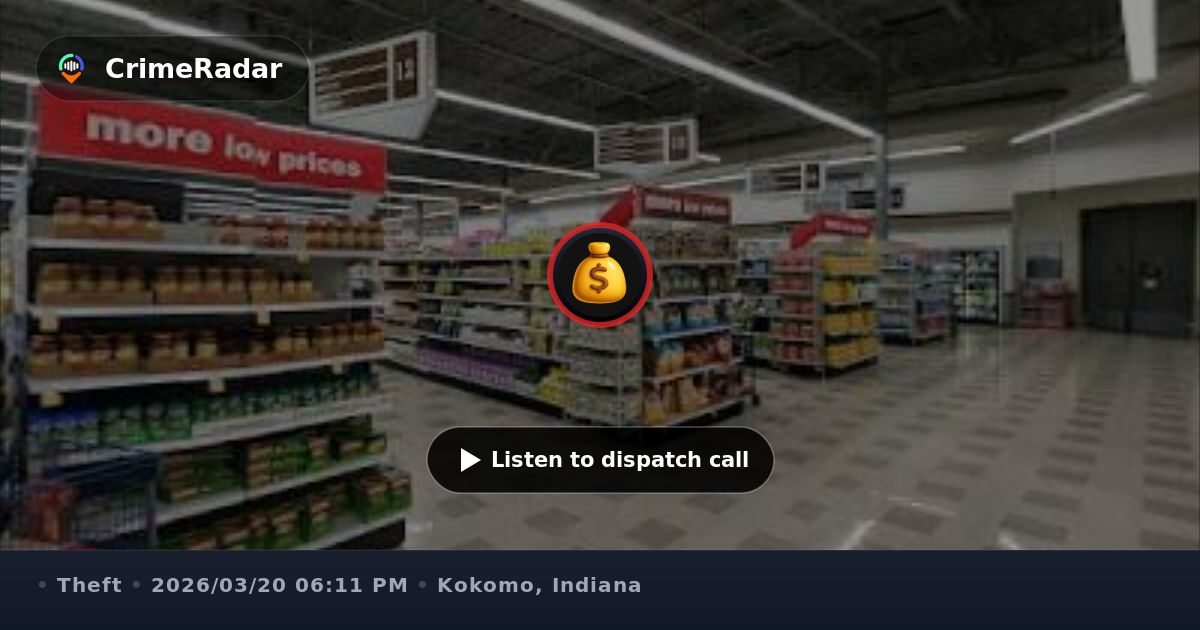 Theft reported at Meijer store, Kokomo IN | CrimeRadar