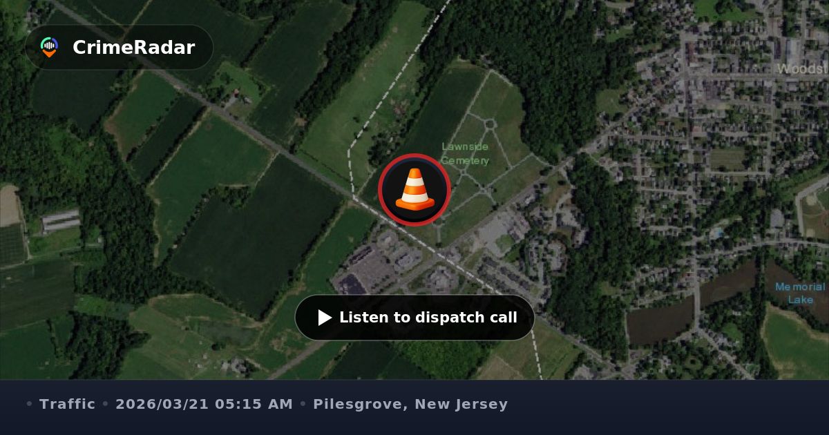 Two-vehicle crash on Route 45 at Bailey Street, Pilesgrove NJ | CrimeRadar
