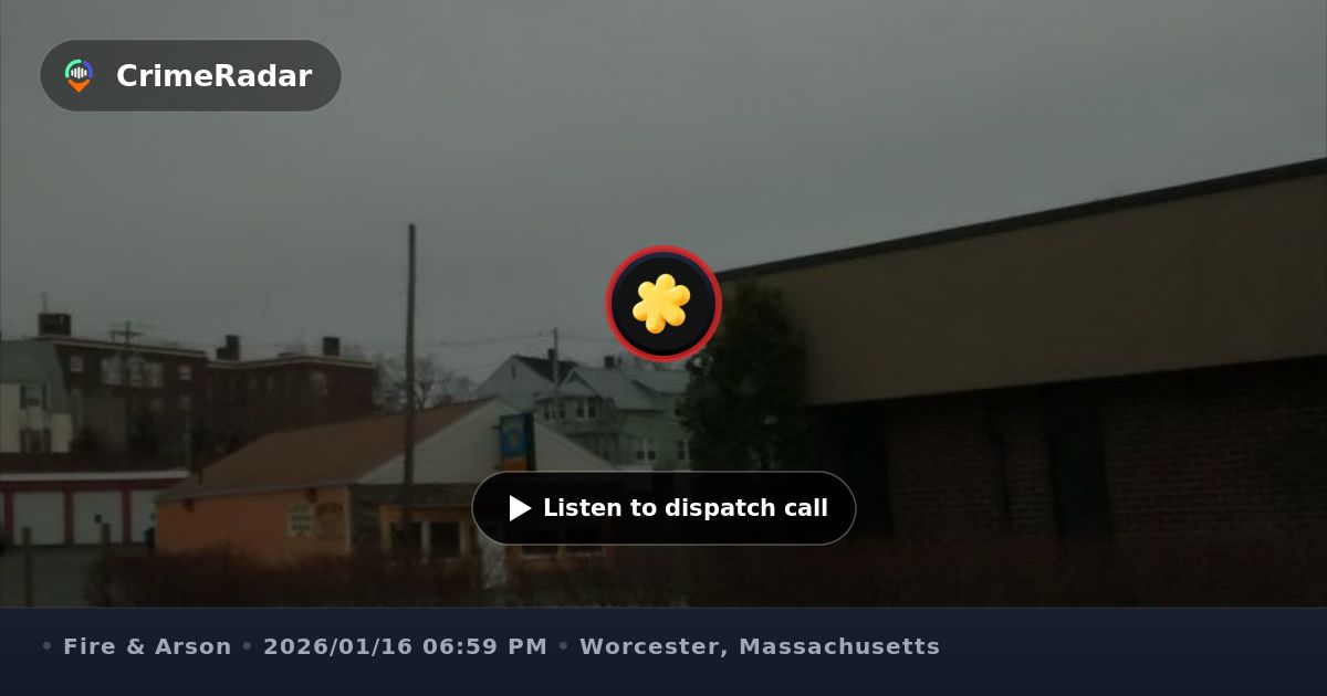 Fire alarm at gas station on Worcester Road, Worcester MA | CrimeRadar
