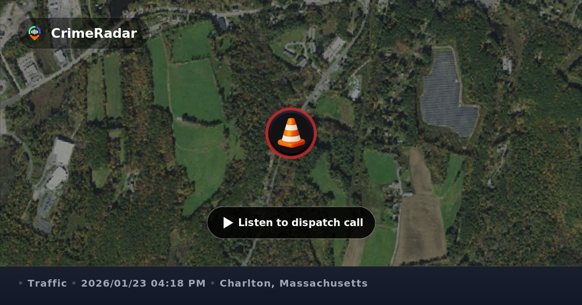 Vehicle hits pole on Carpenter Hill Rd, Charlton MA | CrimeRadar