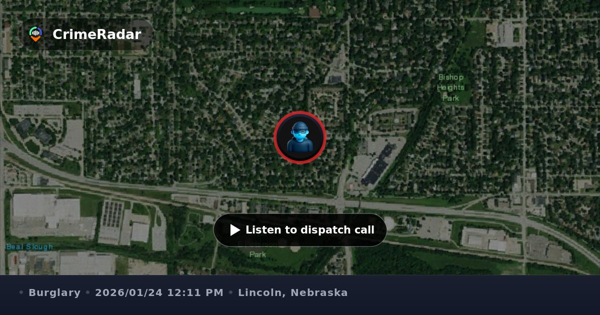 Burglary alarm at Union Bank on Nebraska Parkway, Lincoln NE | CrimeRadar