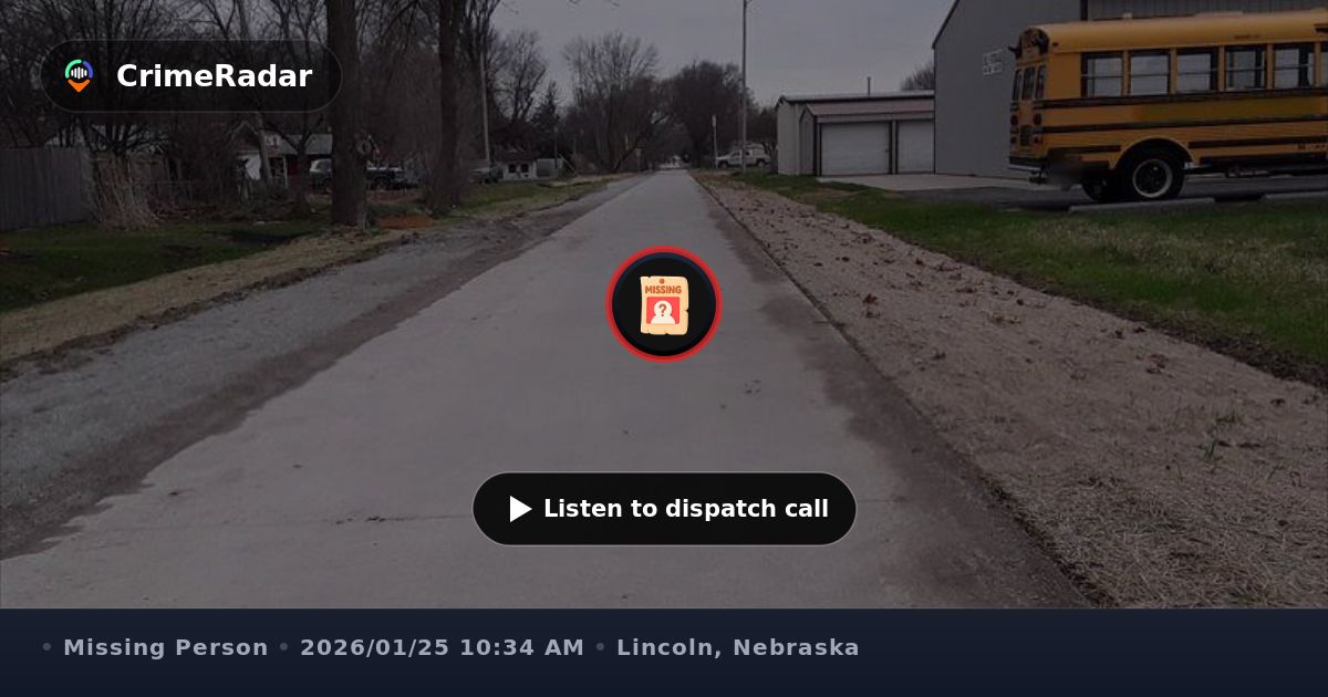 Officers check welfare at home on Colfax Ave, Lincoln NE | CrimeRadar