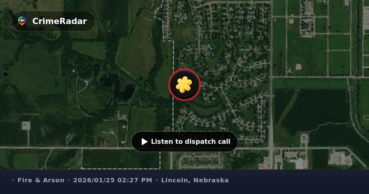 Fire crews respond to structure fire on Northwest Dahlia Dr, Lincoln NE ...