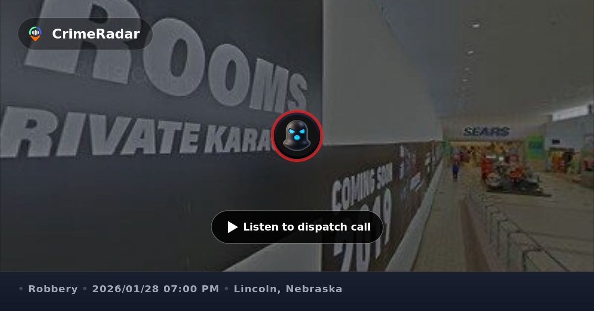 Possible robbery at O Street mall business, Lincoln NE | CrimeRadar