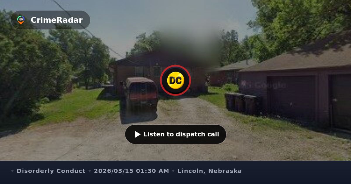 Repeated loud music complaint in neighborhood, Lincoln NE | CrimeRadar