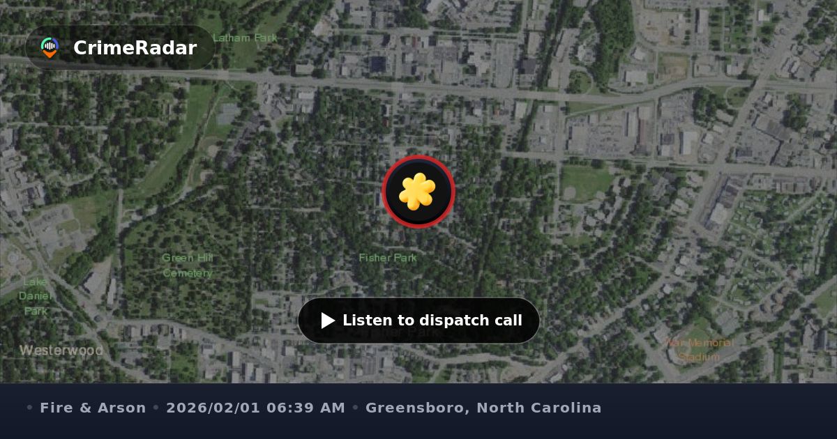 Carbon monoxide alarm at Simpson St residence, Greensboro NC | CrimeRadar