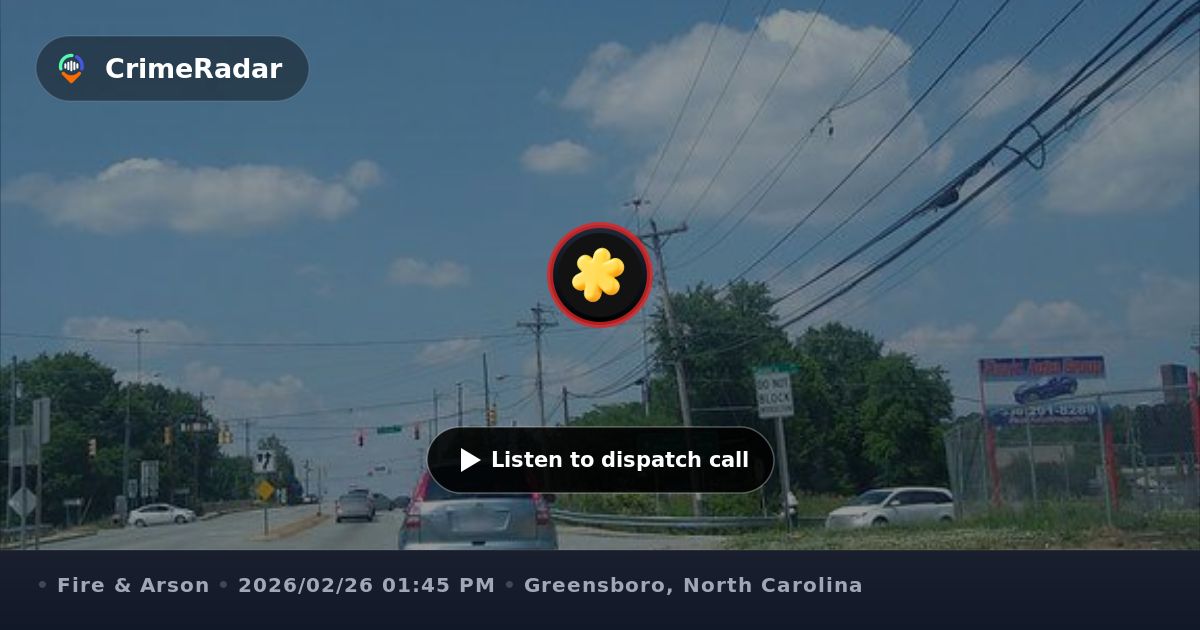 Outside fire at gas station on South Elm-Eugene, Greensboro NC | CrimeRadar
