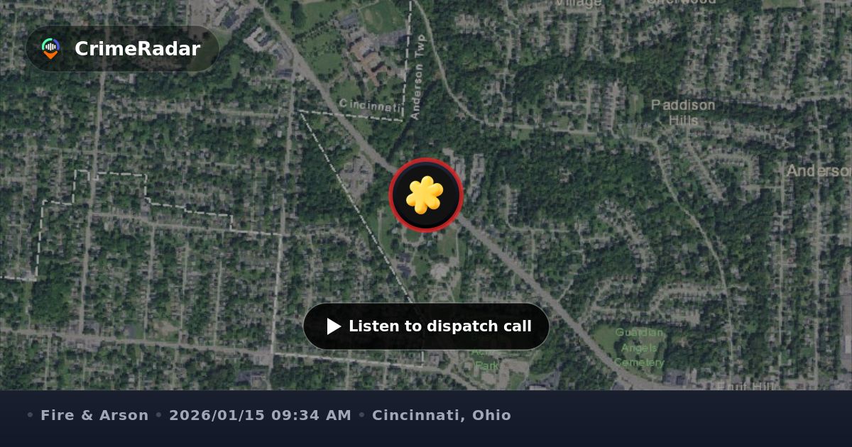 Fire response near Wilshire Ave and Salem Rd, Cincinnati OH | CrimeRadar