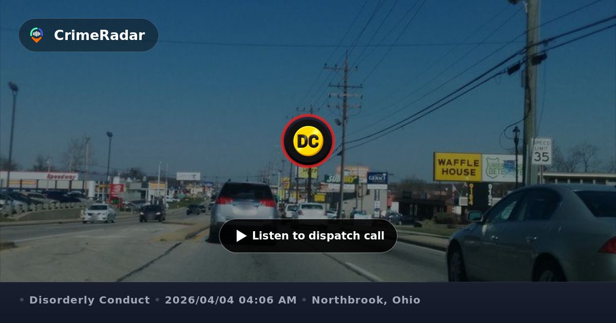 Customer causes disturbance at Waffle House, Northbrook OH | CrimeRadar