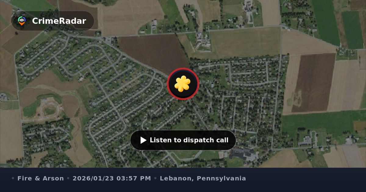 Fire crews battle blaze at home under renovation, Lebanon PA | CrimeRadar