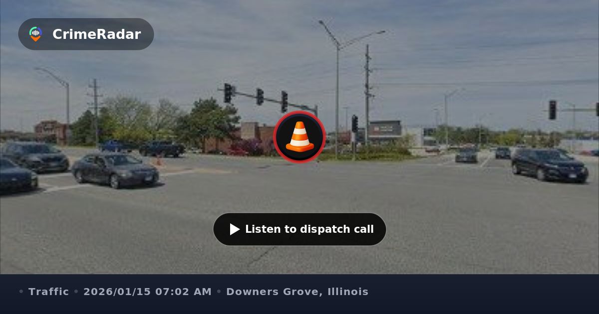 Traffic crash with injuries at Downers Dr and Butterfield Rd, Downers ...