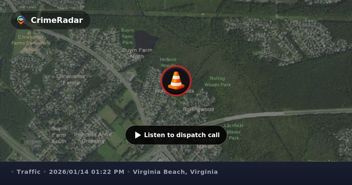 Disabled truck blocks lane near Holland and Nimmo, Virginia Beach VA ...