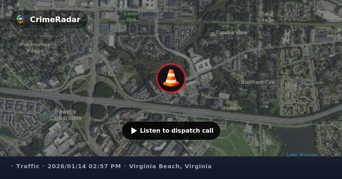 Traffic accident with injuries near Venice Boulevard, Virginia Beach VA ...