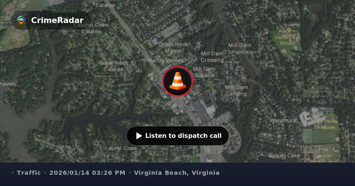 Injury accident near Great Neck Rd, Virginia Beach VA | CrimeRadar