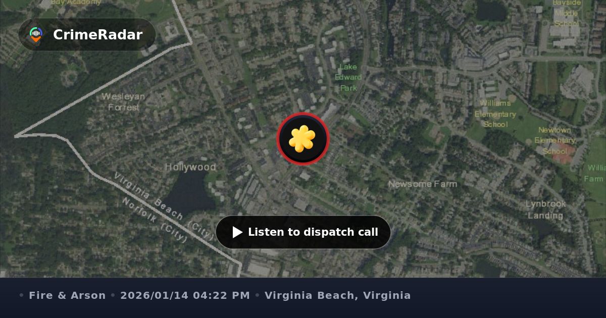 Possible odor investigation at apartment complex, Virginia Beach VA ...