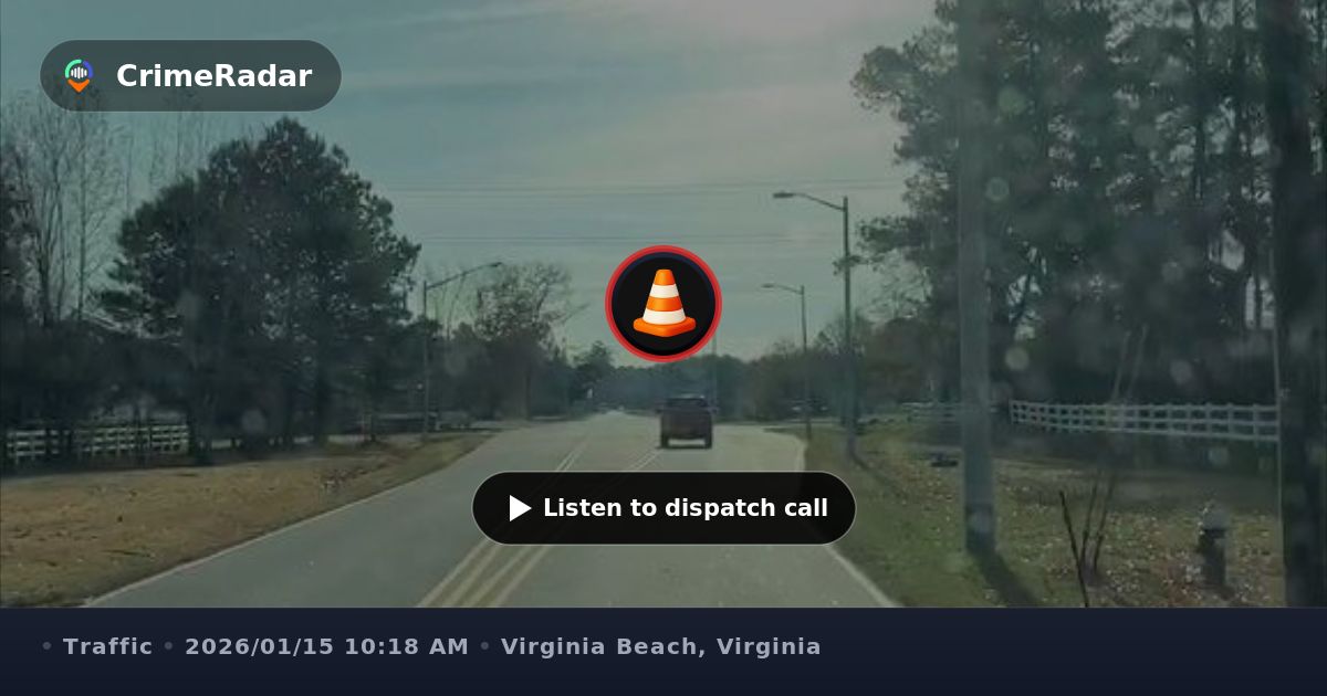 Traffic accident on Indian River Rd with one patient, Virginia Beach VA ...